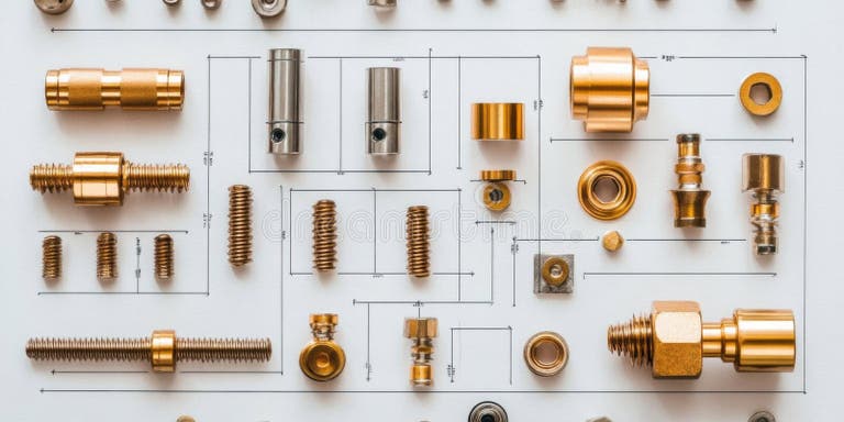 Explore Technical Diagram of Different Hardware Fasteners with ...