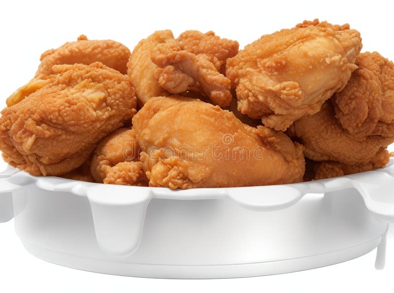 Explore a Tempting Pile of Fried Chicken. Stock Illustration ...