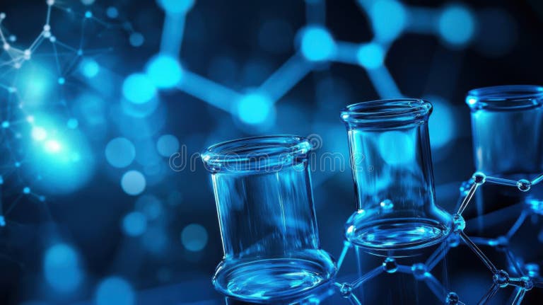 Explore Test Tubes with Molecular Structure at Lab, Scientific ...