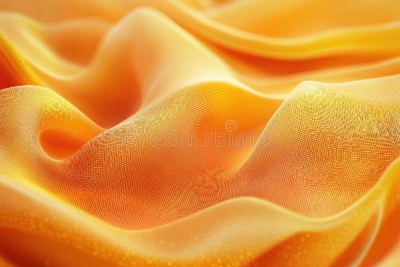 Explore the Texture of Wavy Fabric in Golden Tones and Abstract Design ...