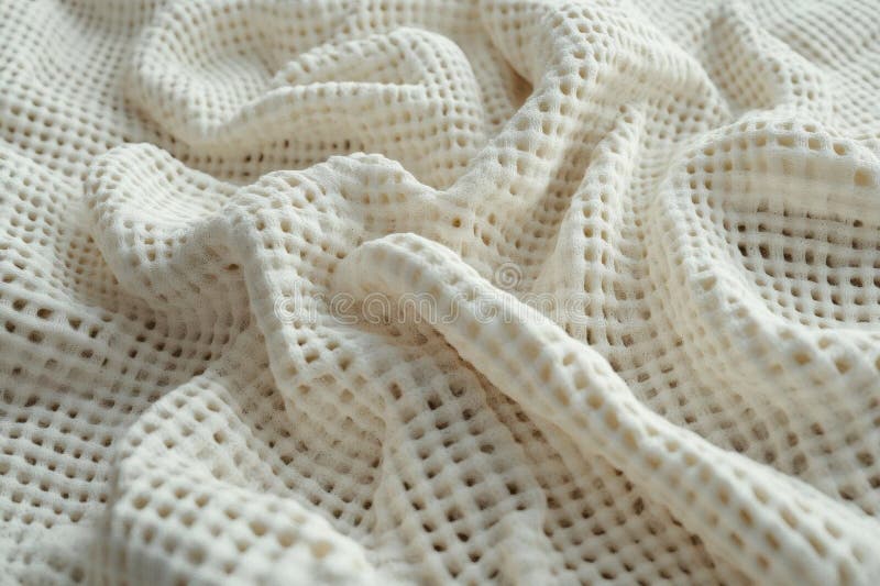 Explore the Textured Beauty of Waffle Knit Fabric, a Detailed Look at ...