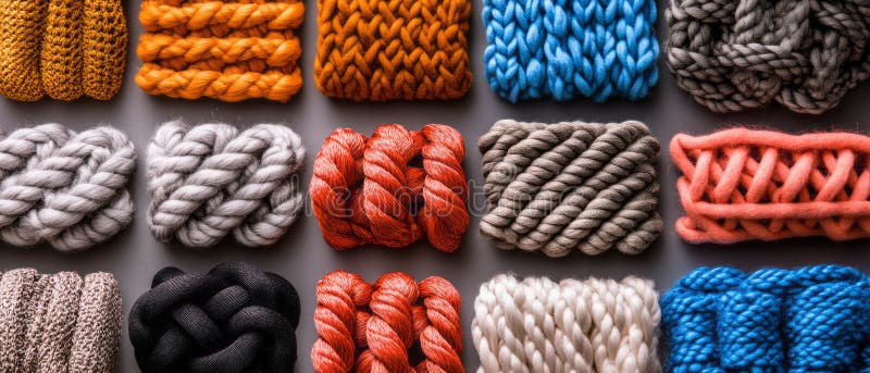 Explore Textured Patterns of Braided Ropes and Interwoven Strands in ...