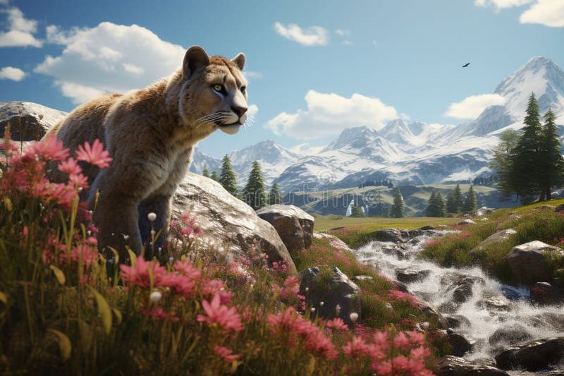 Explore the Theme of Springtime Wildlife Stock Illustration ...