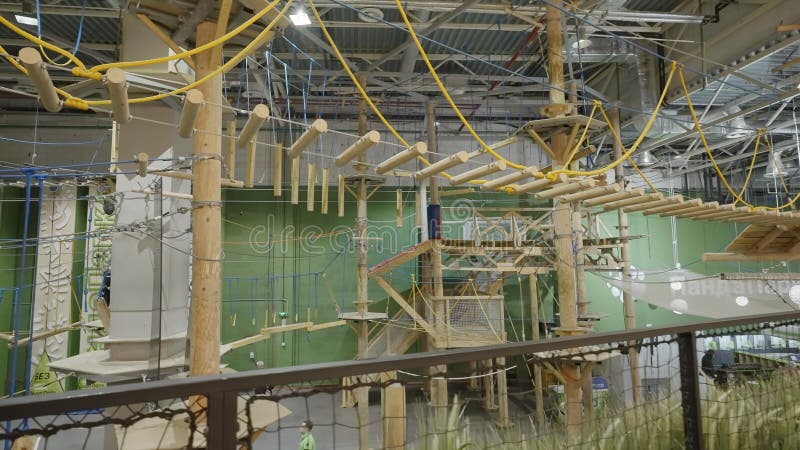 Explore an Exciting Indoor Adventure Park with Thrilling Ropes and ...
