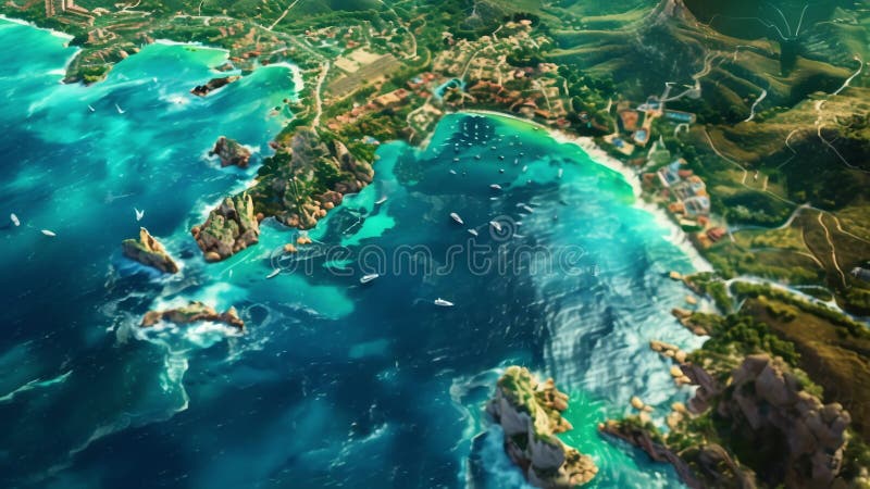 Explore a Tropical Island from Above As Lush Greenery Meets Crystal ...