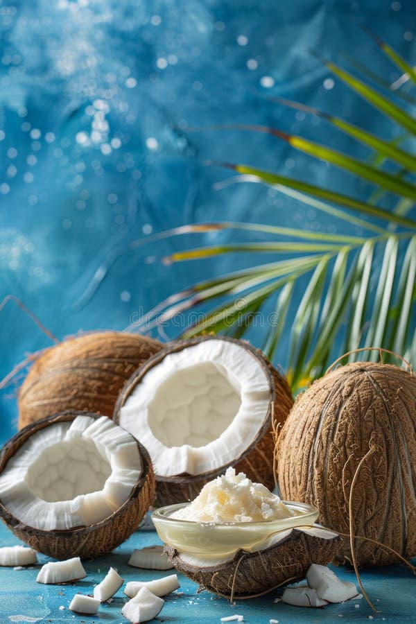 Explore a Tropical Oasis with Fresh Coconuts, Oils, Creams, and Vibrant ...