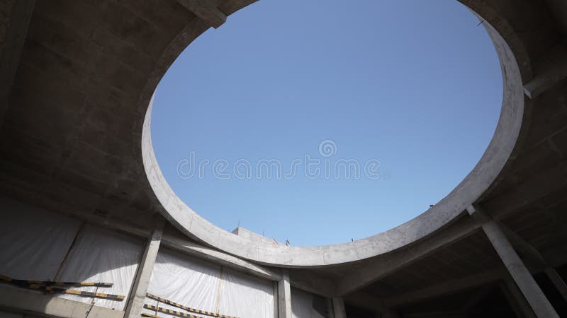 Architectural Overview of Concrete Structure with Circular Opening ...