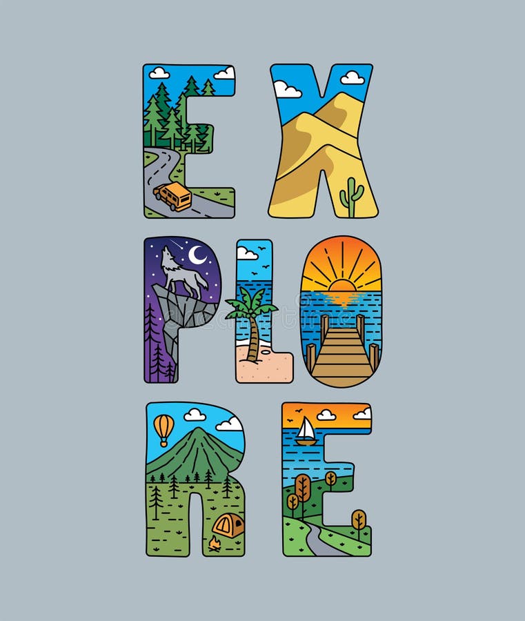 Explore Typography Design, for T-shirt, Poster and Other Uses Stock ...