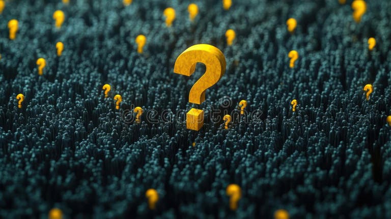 Explore Uncertainty, Yellow Question Marks Amidst the Unknown with ...