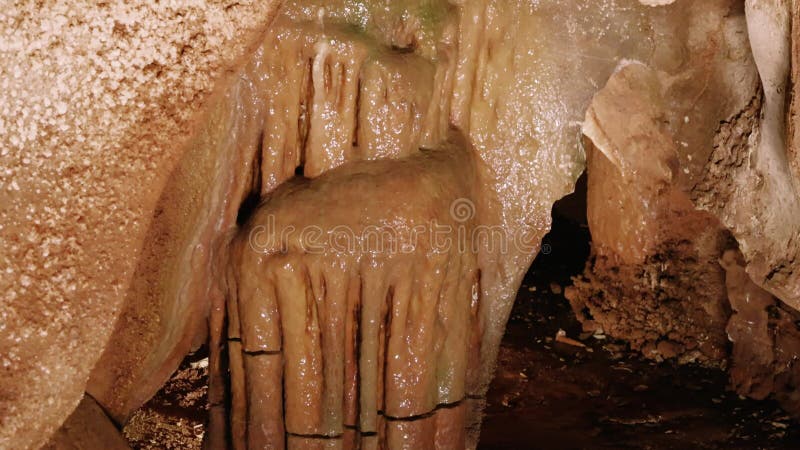 Explore Underground Cave with Vibrant Stalagmites, Unique Cave Scenery ...