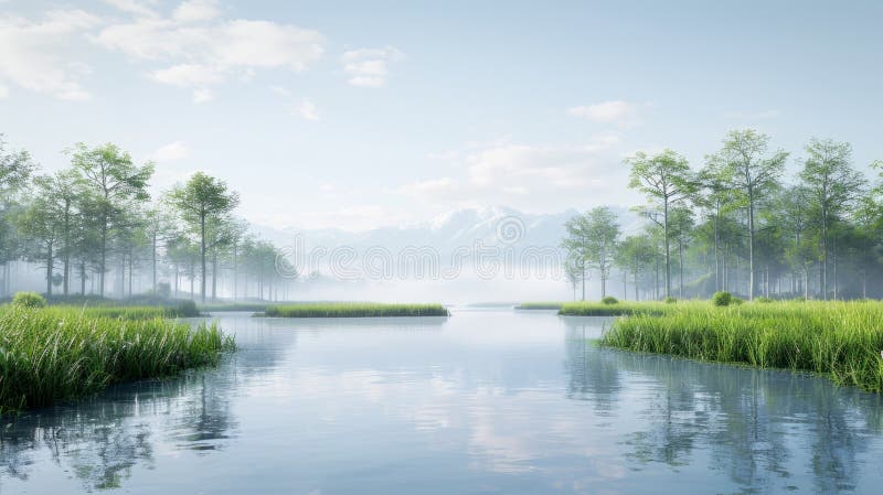 Explore Undisturbed Nature in Remote Regions Stock Illustration ...