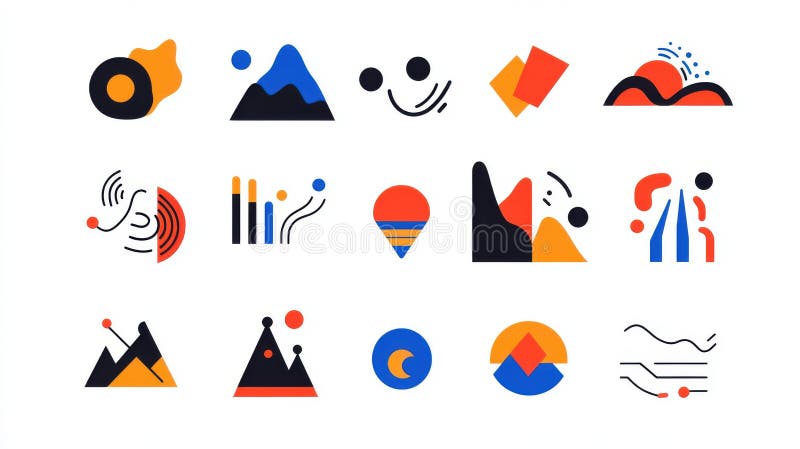 Explore a Unique Collection of Geometrical Abstract Logos, Perfect for ...
