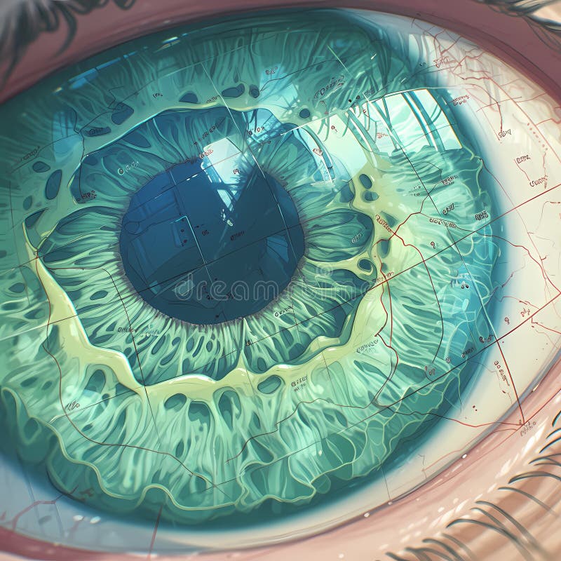Explore the Unseen: a Visionary Eye Stock Illustration - Illustration ...