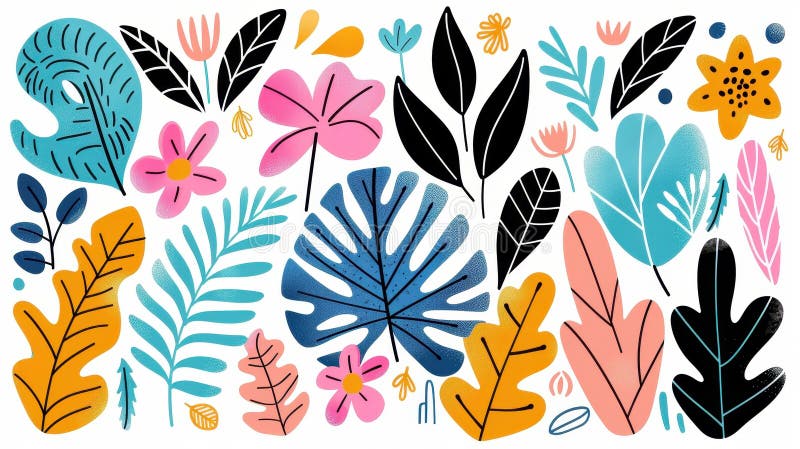 Explore a Vast Array of Handdrawn Shapes and Doodle Objects. these ...