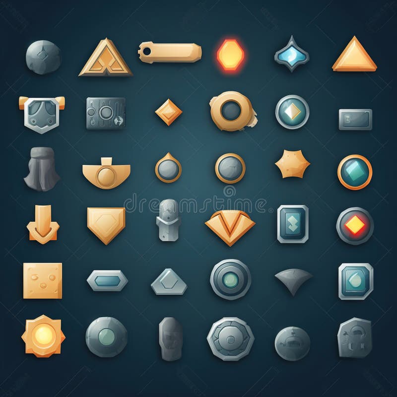 Explore a Vast Collection of Gaming User Interface Icons in the Game UI ...