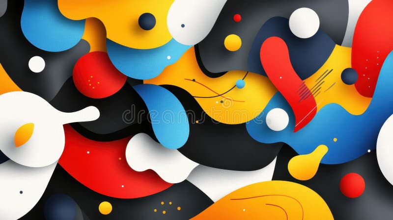 Explore a Vibrant Abstract Background Featuring Dynamic Shadows and ...