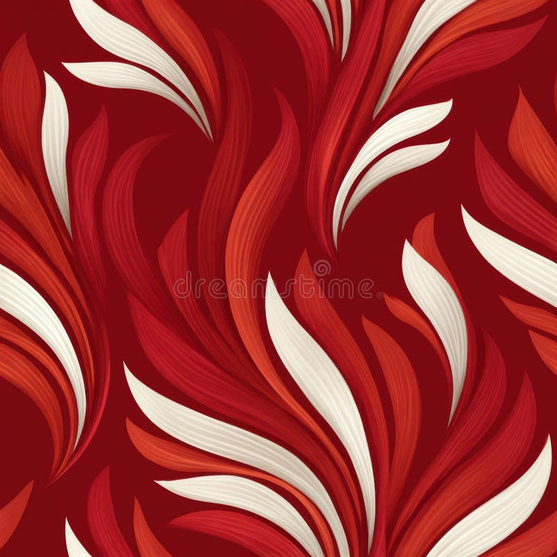 Abstract Chaos Design Featuring Flowing Red and White Patterns for ...