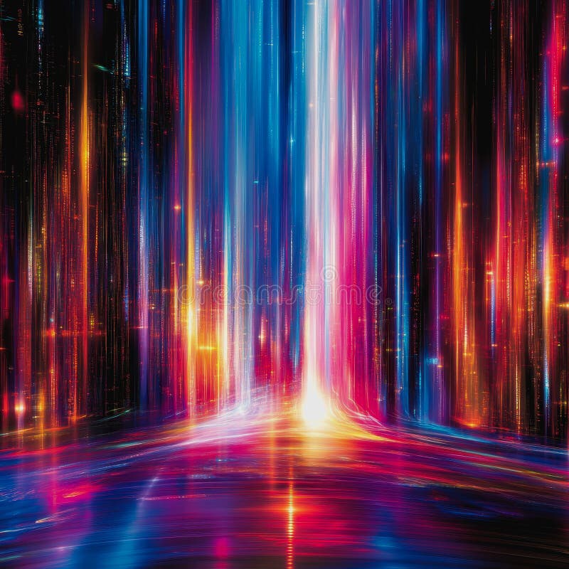 Vibrant Abstract Digital Composition Stock Photo - Image of texture ...