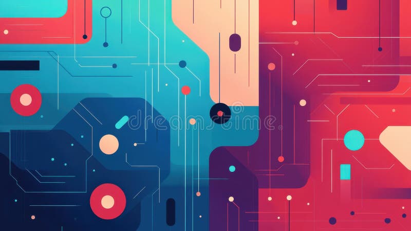 Explore a Vibrant, Abstract Vector Illustration Showcasing the Future ...