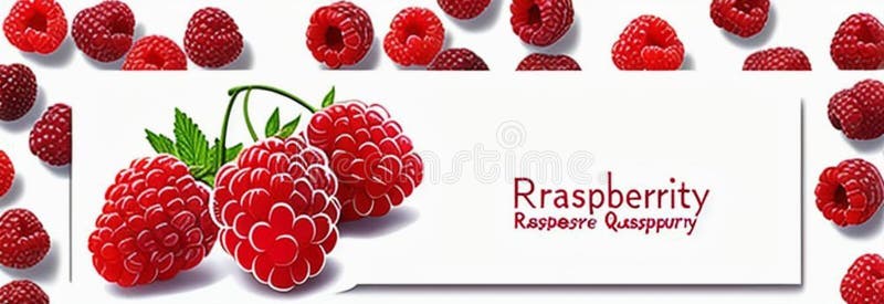 Lush Raspberry Fields: Nature’s Sweetest Bounty Stock Illustration ...