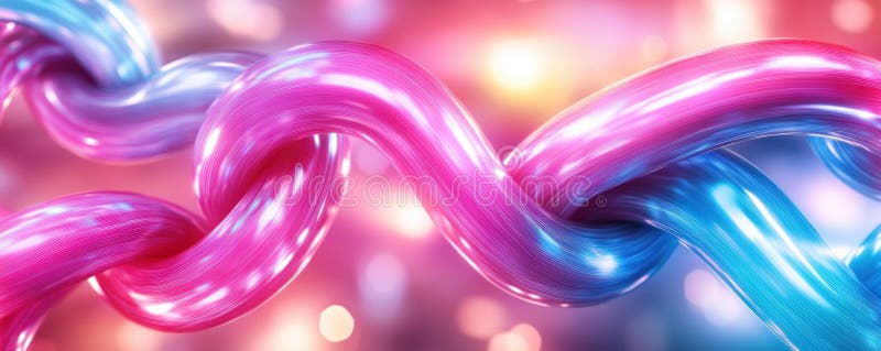 Explore Vibrant Connections with this Image of Interlocking Pink and ...
