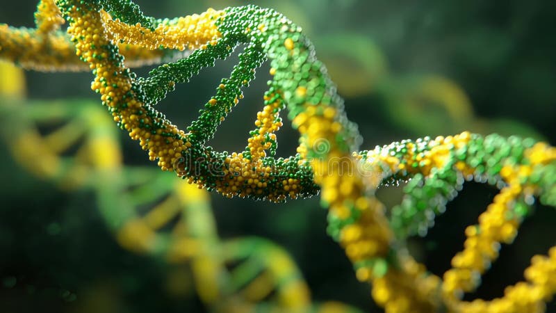Beautiful and Colorful DNA Double Helix Structure 3D Animation Design ...