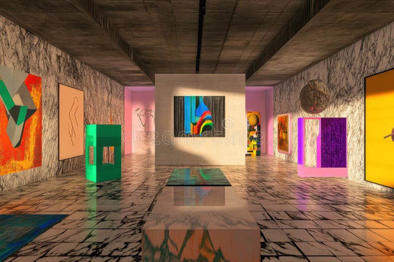 Explore a Vibrant Digital Gallery Filled with Virtual Art and Dynamic ...