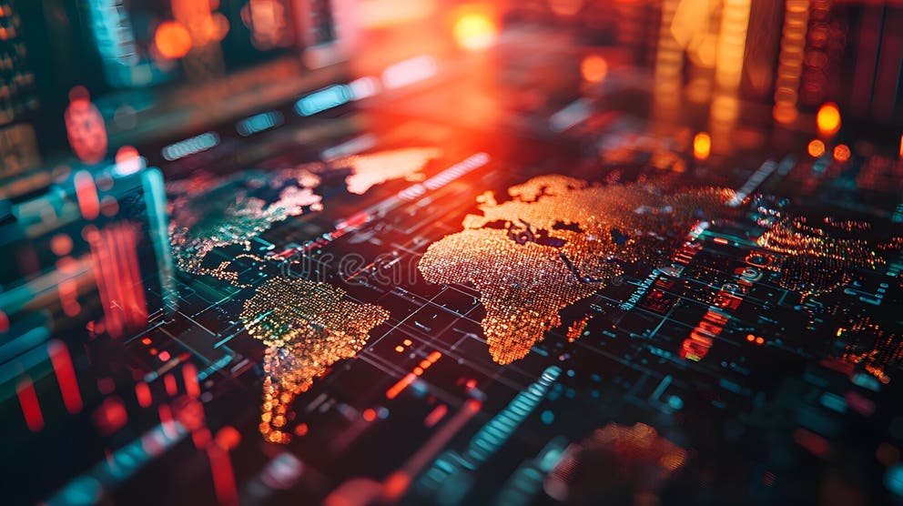 Explore the Vibrant Digital World a Stunning Visualization Stock ...