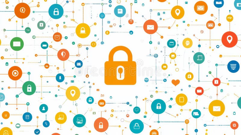 Explore the Vibrant and Dynamic Icons of Digital Security: a Motif that ...