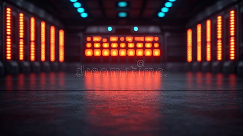 Vibrant Energy Zone with Flashing Lights in a Virtual Game Environment ...