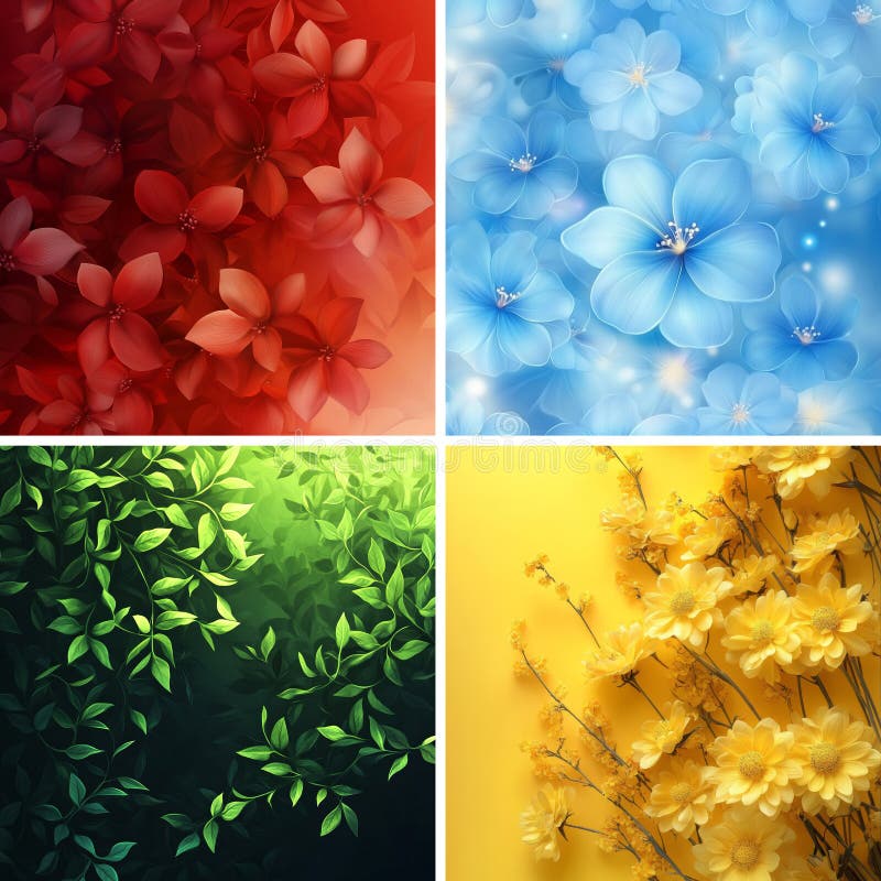 Explore Vibrant Floral and Leaf Patterns Crafted for Seasonal Designs ...