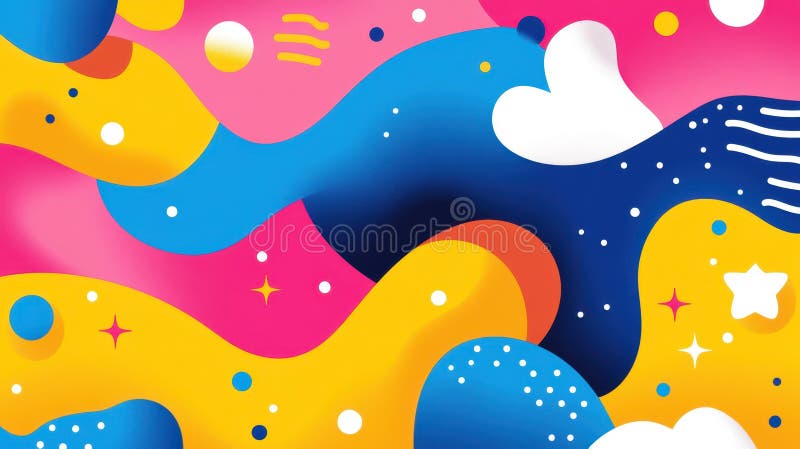 Explore Vibrant Groovy Textures in a Modern Flat Style, Perfect for ...