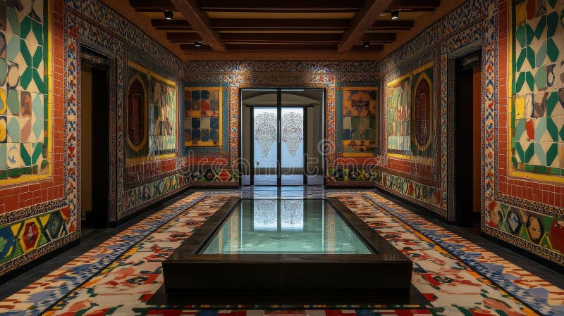 Vibrant Italian Ceramic Pattern with Bold Colors in a Decorative ...