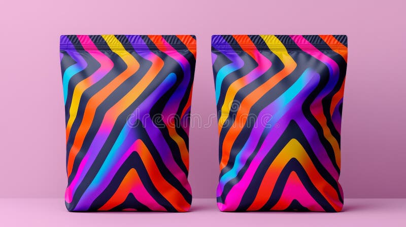 Vibrant Protein Bar Packaging Mockup with Bold Colors and Dynamic ...