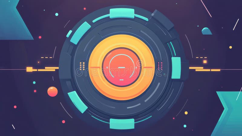 Explore a Vibrant, Scifi User Interface Design with Flat Textures and ...