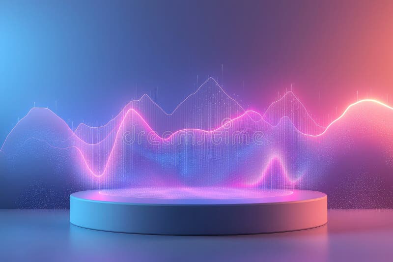 Dynamic Sound Wave Visualization Digital Studio Graphic Design Modern ...