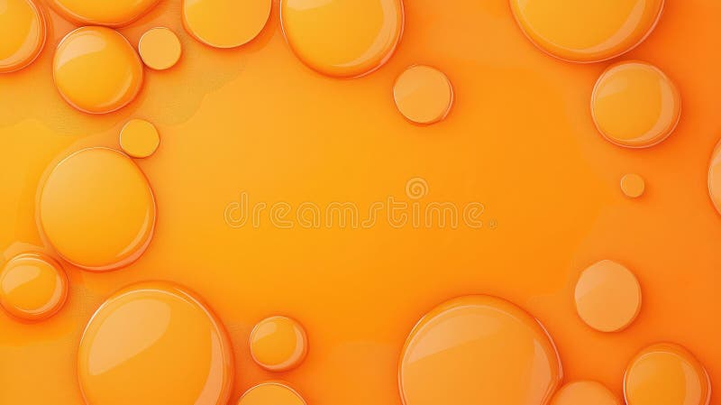 Explore a Vibrant Vector Background Filled with Orange Bubbles ...
