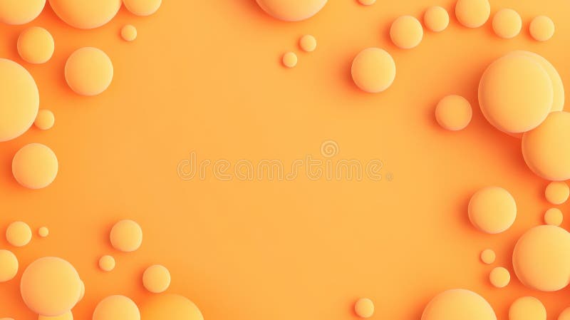Explore a Vibrant Vector Background Filled with Orange Bubbles ...