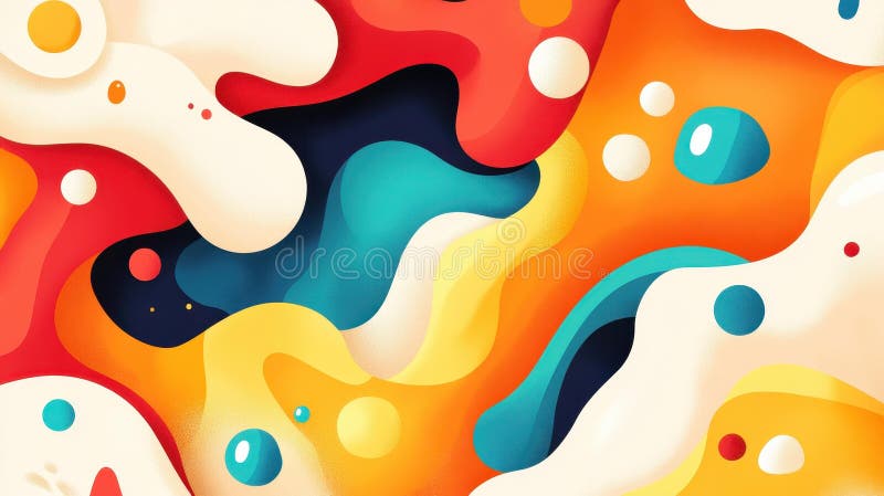 Explore Vibrant Vector Blobs, a Colorful Abstract Background Featuring ...