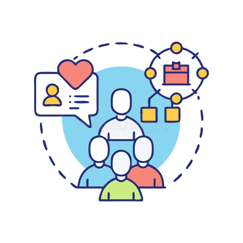 Visual Representation of Community Engagement Stock Vector ...