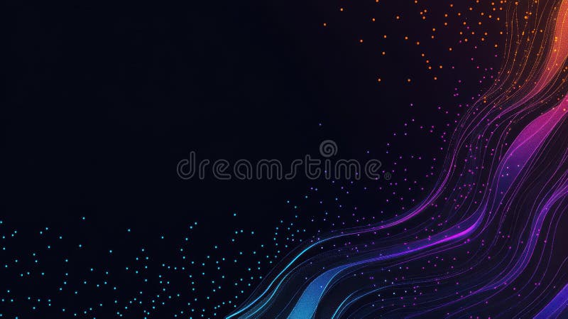 Explore Vibrant Waves with Moving Dots and Lines in this Colorful ...