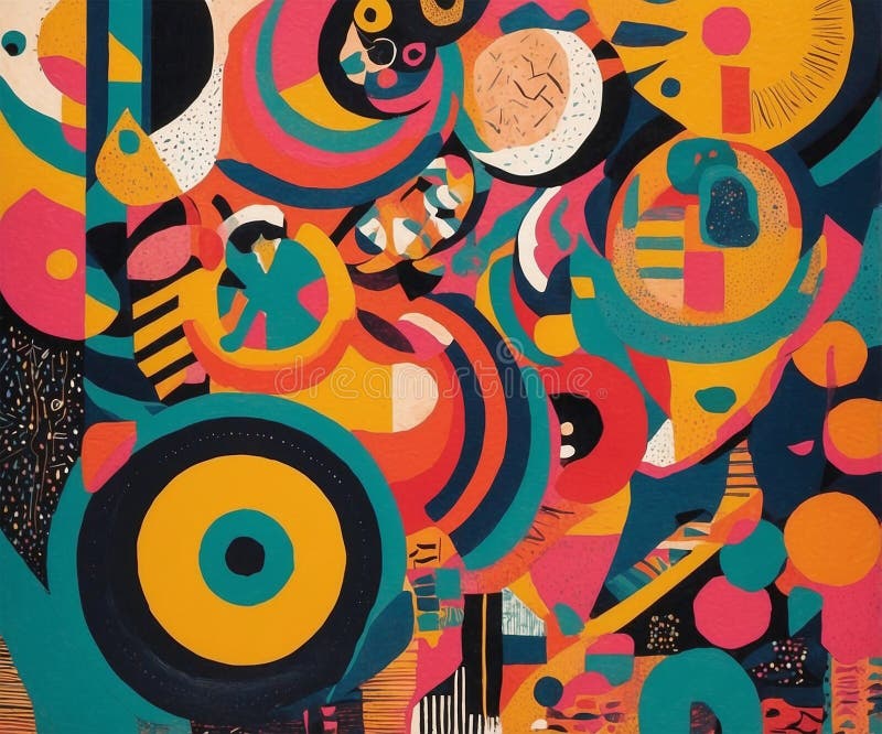 Maximalism Design with Bold Colors and Large Patterns Stock ...