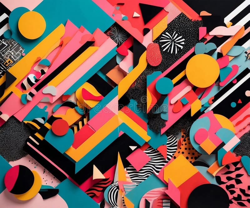 Maximalism Design with Bold Colors and Large Patterns Stock ...