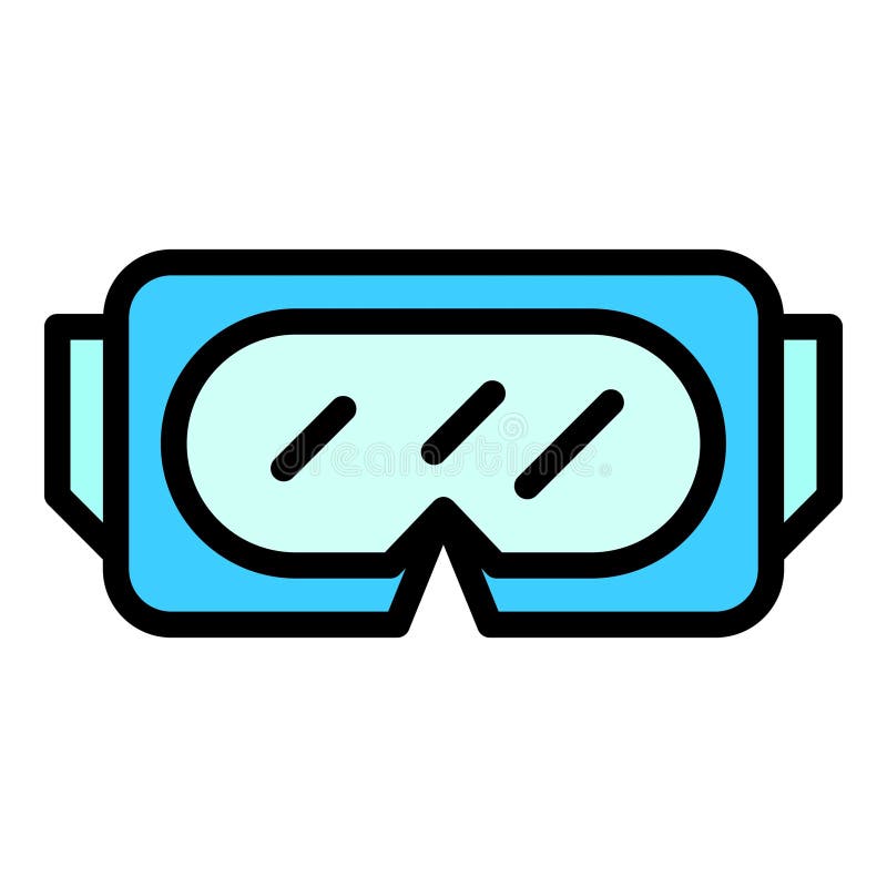 Explore Virtual Goggles Icon Vector Flat Stock Vector - Illustration of ...