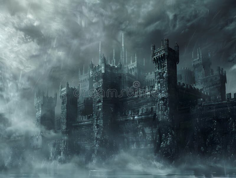 Virtual Stronghold: Abstract Background Design with Fortified Structure ...