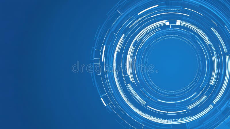 Explore a Vivid Blue Abstract Background Featuring Circular Lines ...