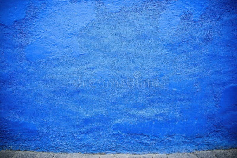 Explore Vivid Blue Wall Texture and Abstract Backdrop with Concrete ...