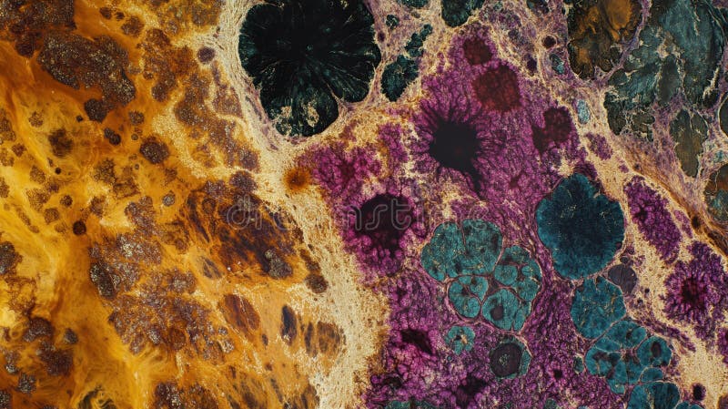 Detailed Microscopic View of Immunohistochemistry Analysis Sample Stock ...