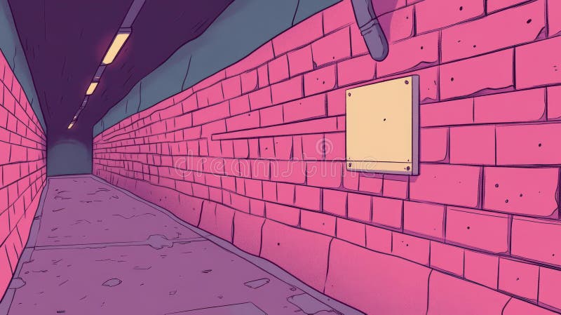 Explore a Whimsical Cartoon Illustration of an Underground Tunnel, Rich ...