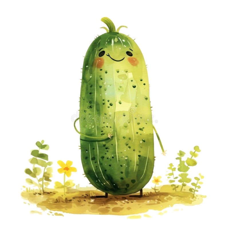 Explore a Whimsical World with this Charming Animated Cucumber ...